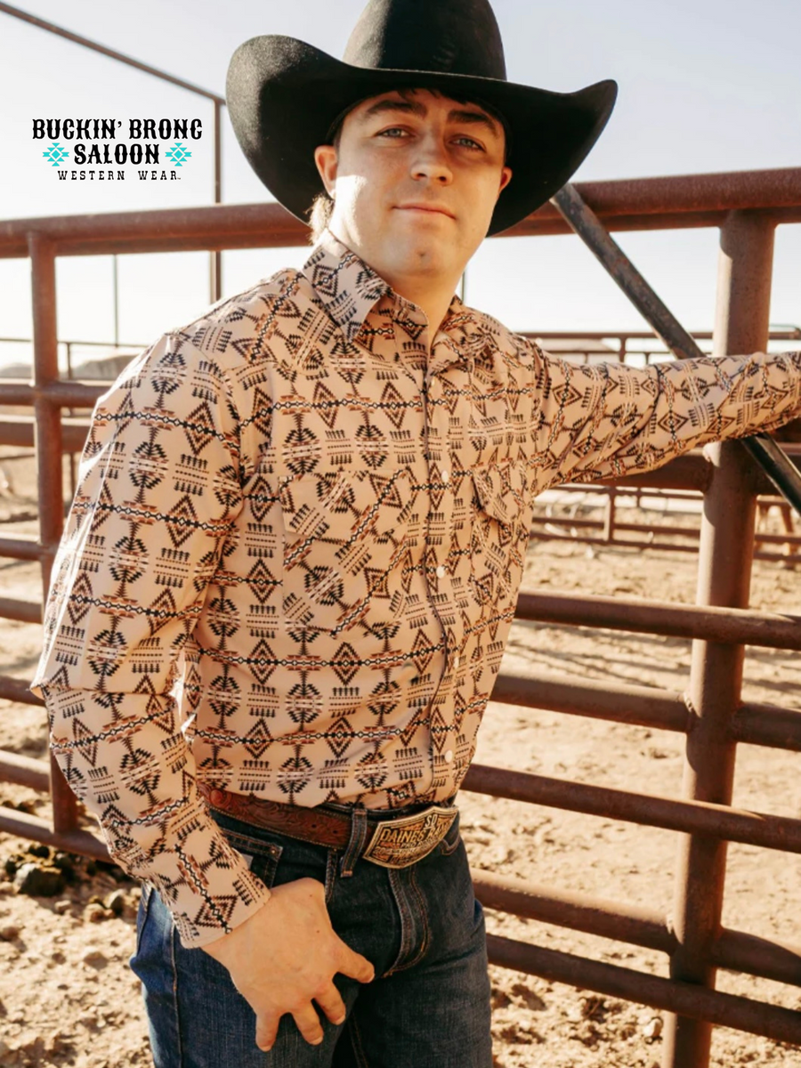Sittin Bull Pearlsnap(Men’s) – Buckin’ Bronc Saloon
