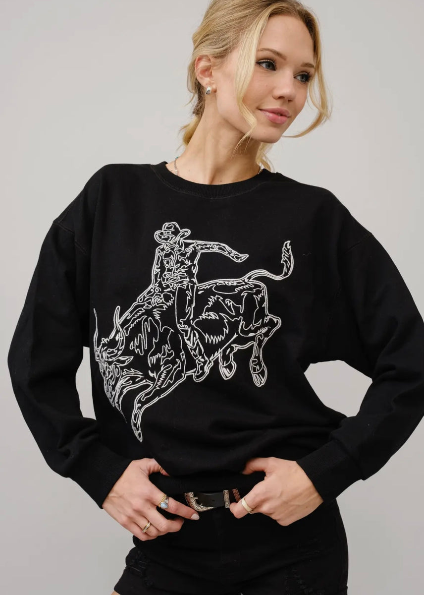 Rank Rider Sweater – Buckin’ Bronc Saloon